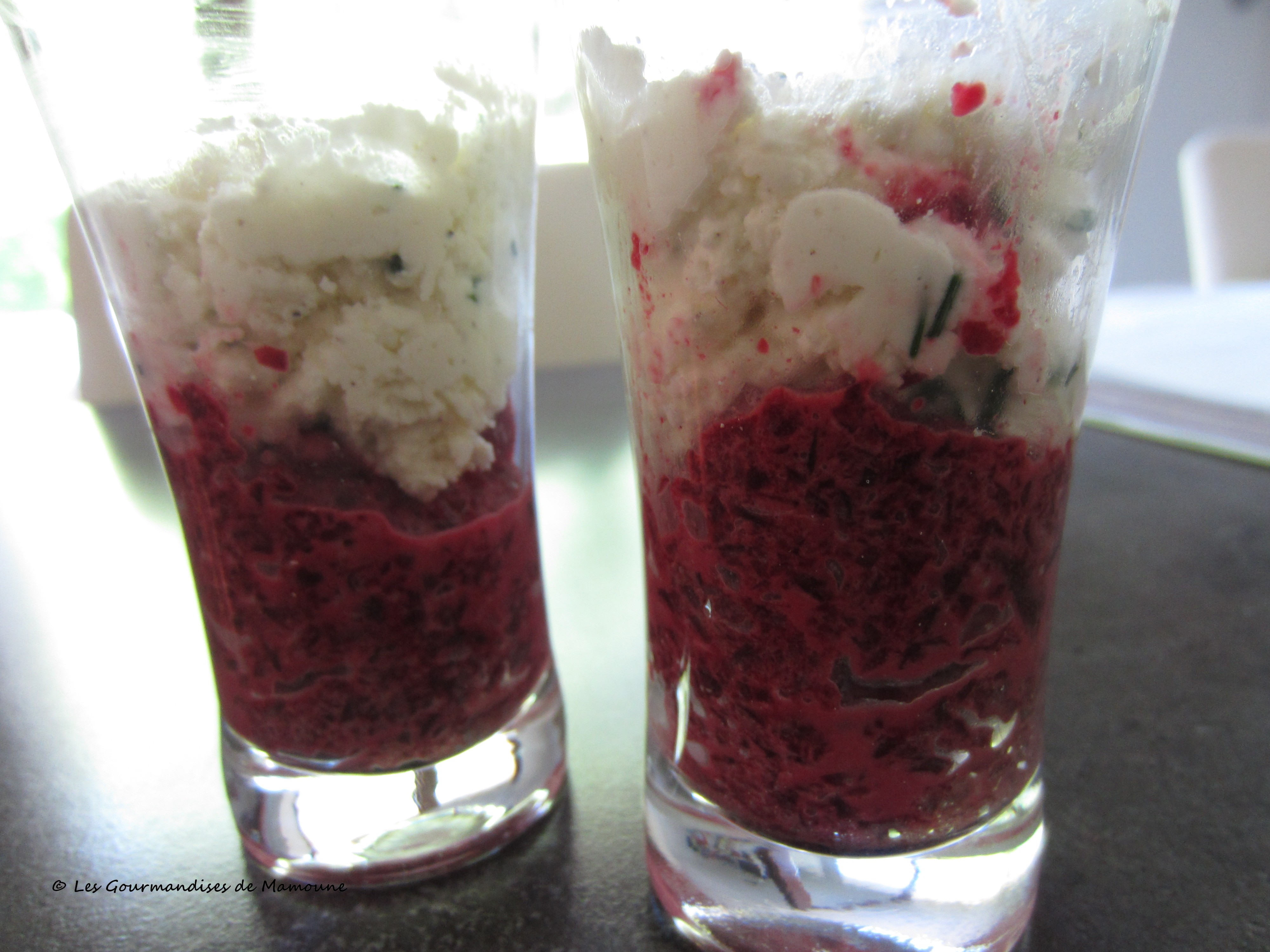 Verrines à la betterave | Les gourmandises de Mamoune